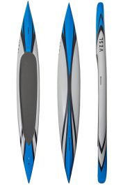 VESL 14'0 Bullet Carbon Prone Paddleboard | Lightweight Riviera Blue